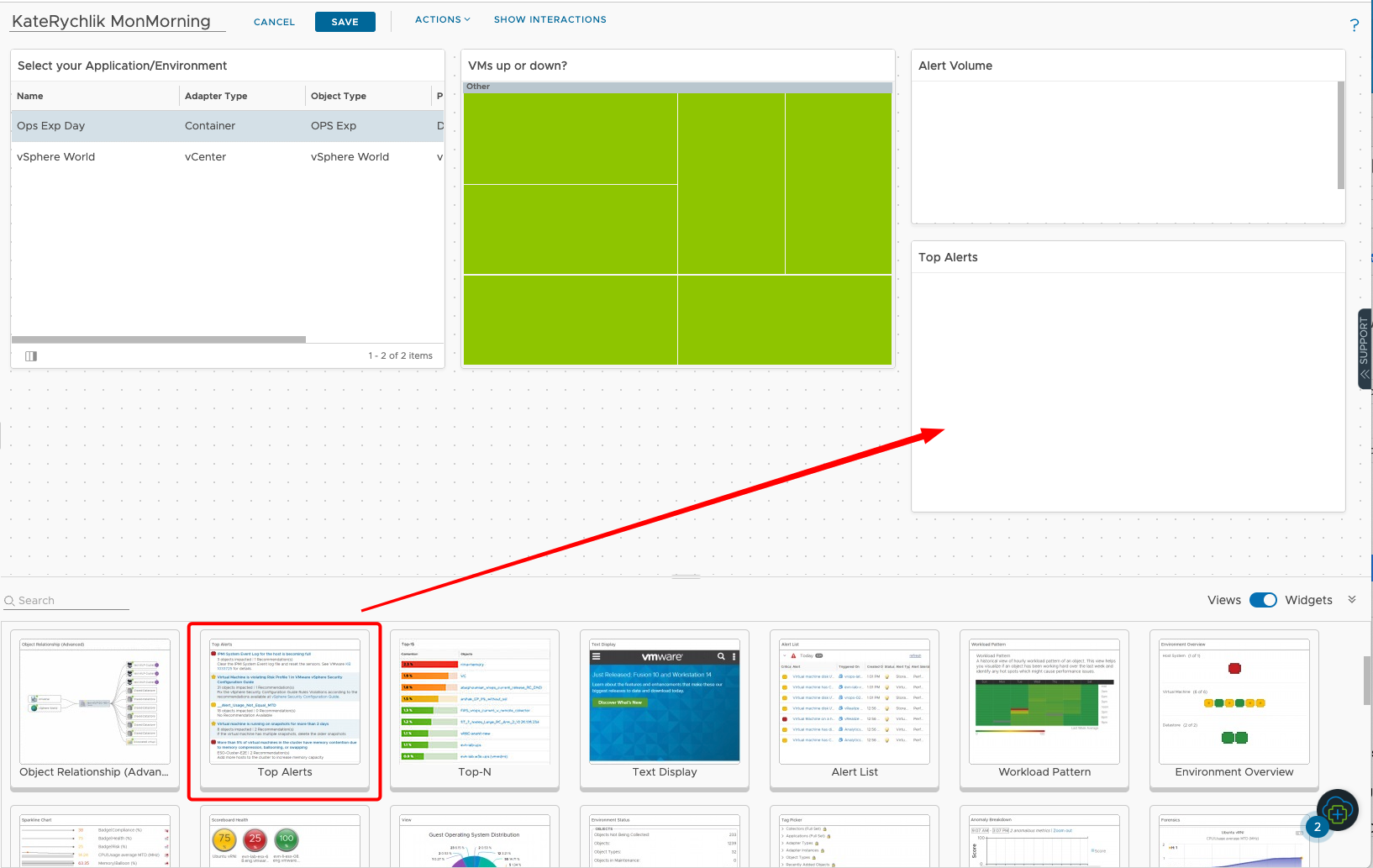 Create Dashboard | VMwareAria.github.io